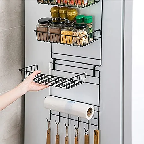 Refrigerator Hanging Rack Fridge Hanging Rack Shelf Side Storage ...