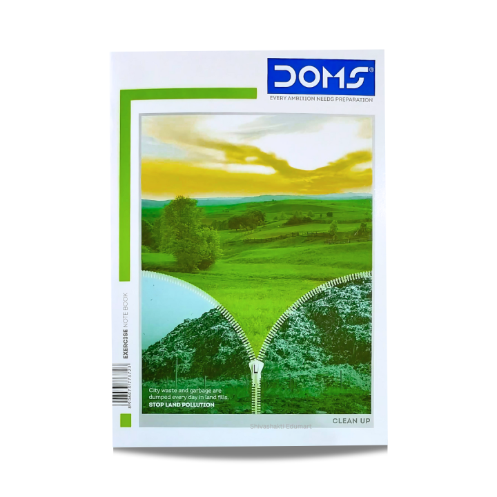 Doms Clean Up Series Exercise Notebook | A4 | 180 Pages | Single Line ...
