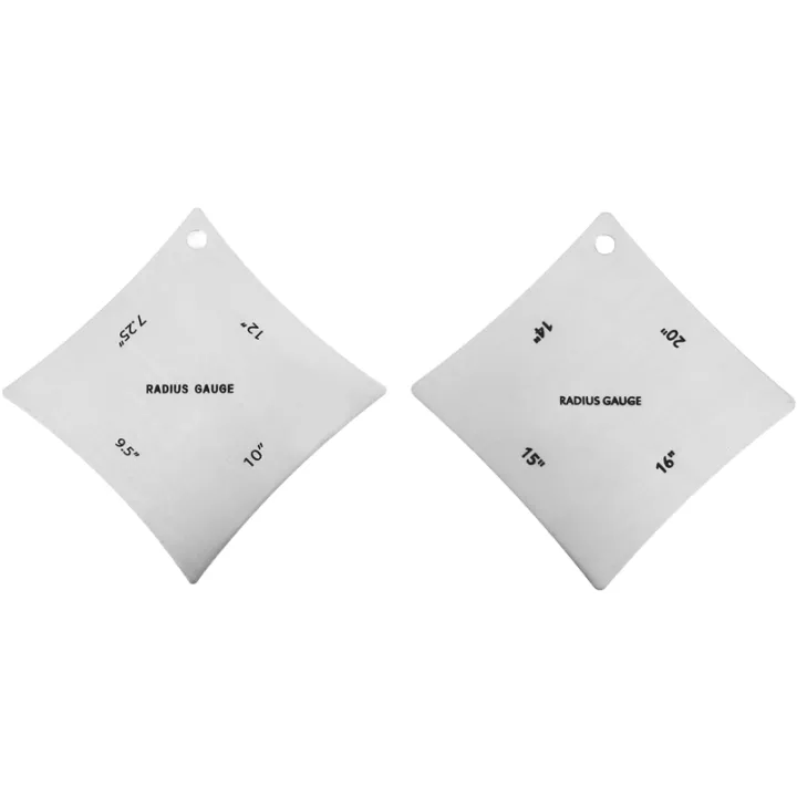 2pcs Guitar Fingerboard Fretboard Saddle Nut Radius Gauge Measuring ...