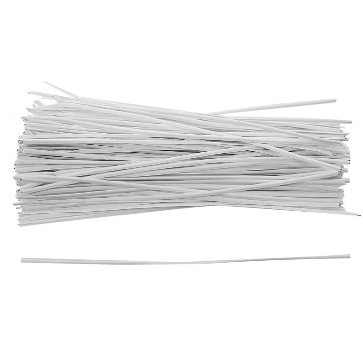 130pcs Cable Binding Packaging Wire Twist Ties White 150x2.2mm | Daraz ...