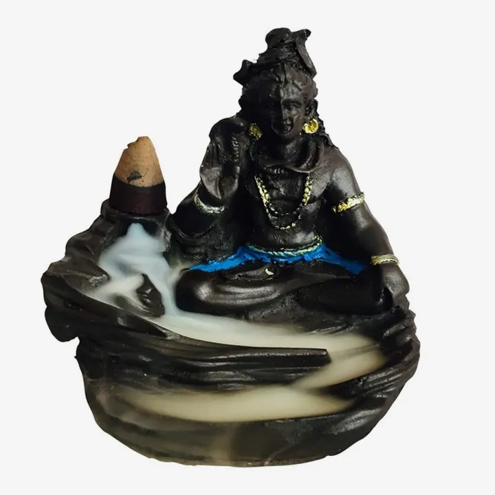 Smoke Shiva Fountain Backflow Incense Burner Decorative Showpiece ...