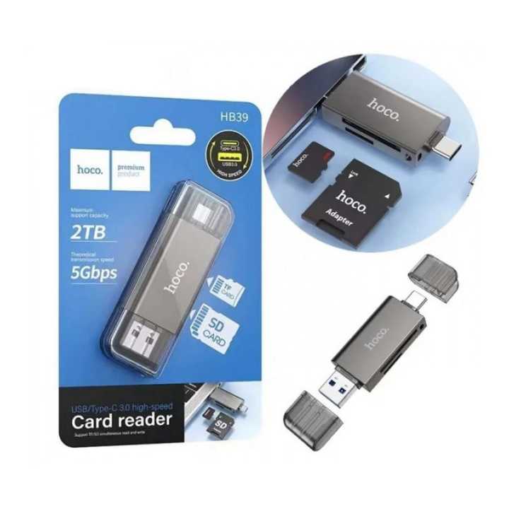 Hoco HB20 Mindful 2-in-1Card Reader(USB3.0) | Daraz.com.np