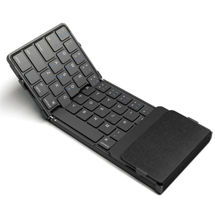1 PCS Foldable Bluetooth Keyboard Tri-Folding Wireless Keyboard Black ...