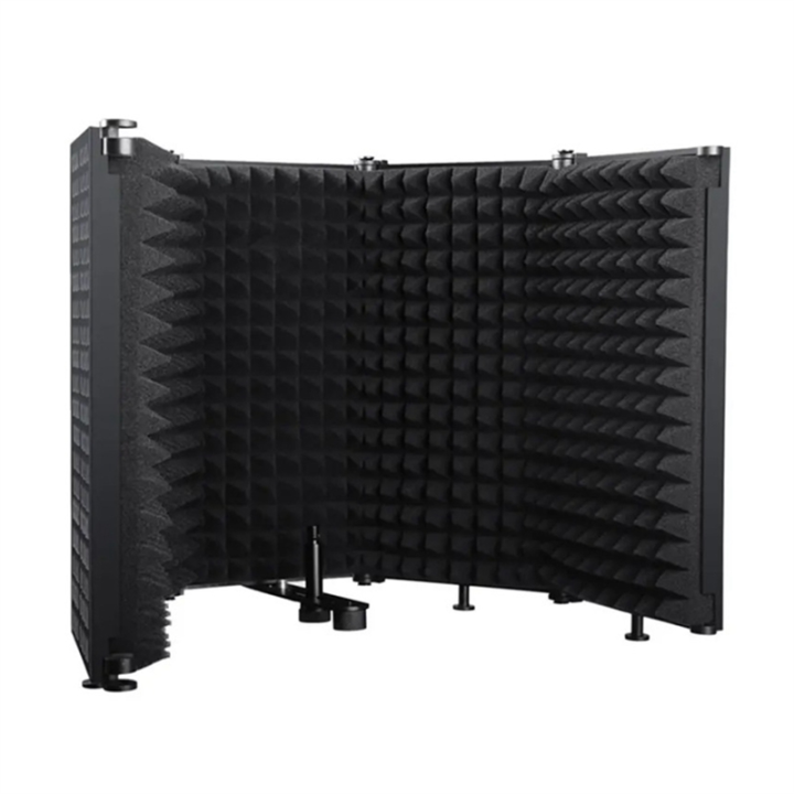 Microphone Wind Screen Foldable Studio Recording Microphone Isolation ...