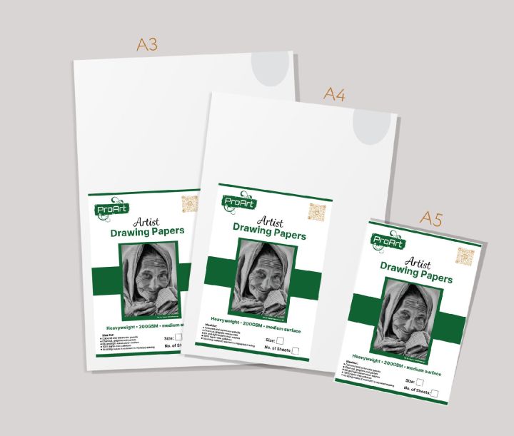 ProArt Artists' Sketching & Drawing Papers 200 GSM A4, 24 Sheets ...
