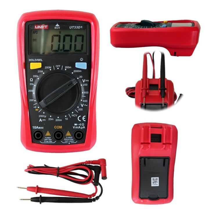 UNI-T digital Multimeter UT33D+NCV point Multimeter Voltage Current ...