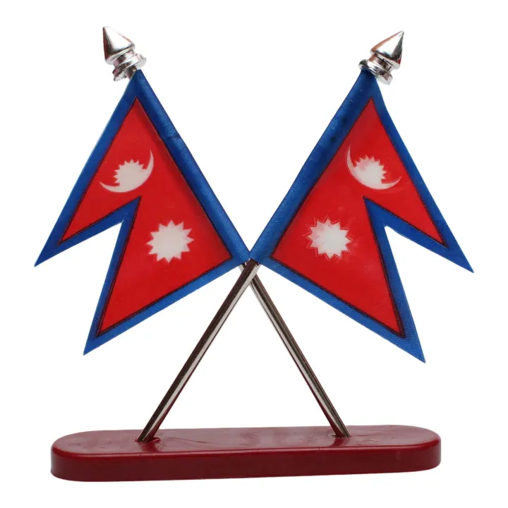 Nepal Wooden Flag Table Stand for Office or Home Decor Compact and ...