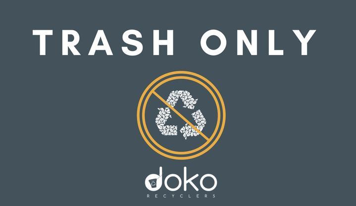 Trash Only Label For Recycling Bins | Daraz.com.np