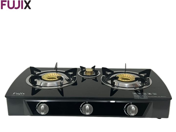 Fujix 3 Burner Automatic Gas Stove 3-MX_ Black | Daraz.com.np