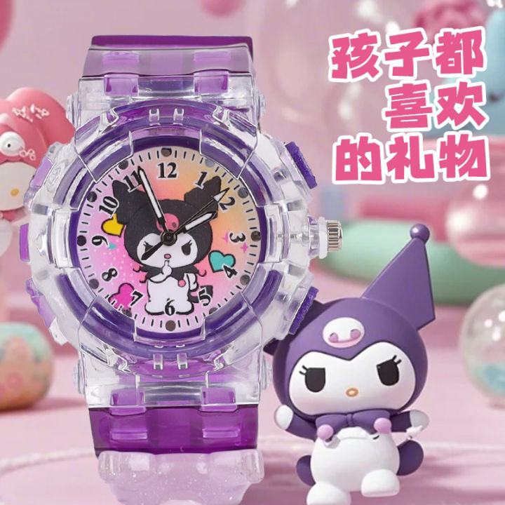 【Low price】Sanrio Watch Colorful Girl Luminous Doll Luminous Electronic ...