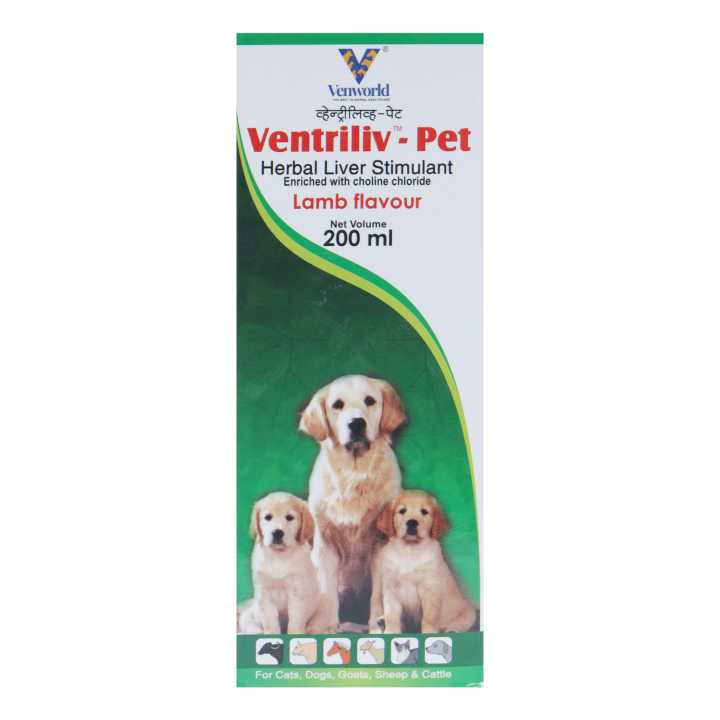 Venworld Ventriliv-Pet Herbal Liver Stimulant Lamb Flavoured 200 ml ...