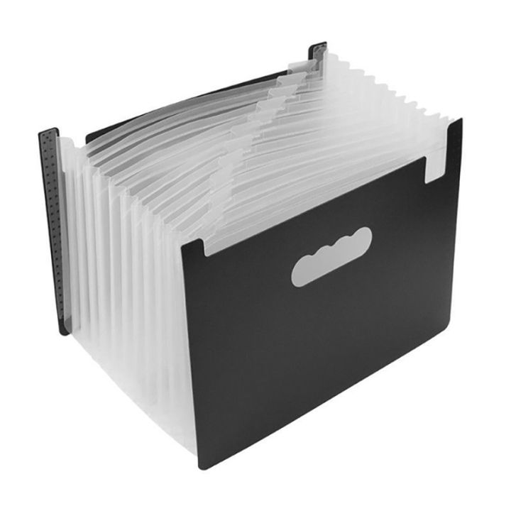 24 Pockets Expanding File Folder Works Office A4 Document Organizer ...