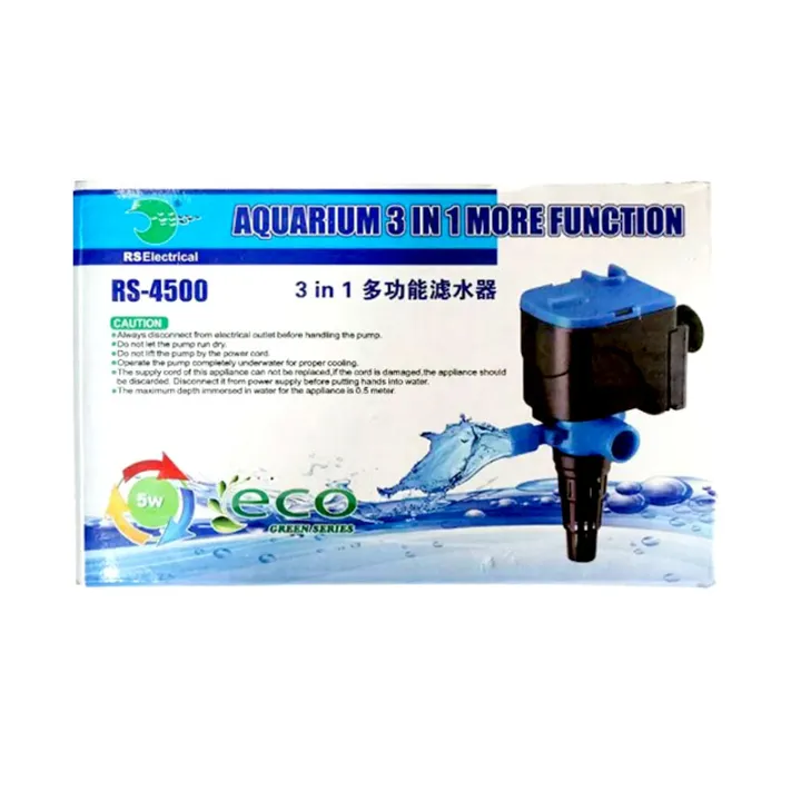 RS Electrical RS-4500 5w Aquarium Overhead Filter Pump By Crown ...