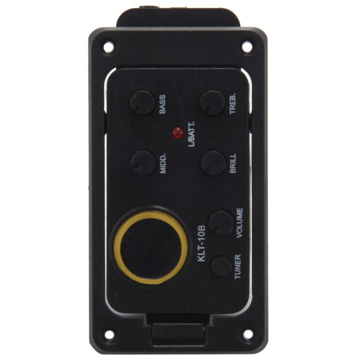 4X -10B 4 Band EQ Equalizer Preamp Guitar Pickup with Tuner Hard Bridge ...
