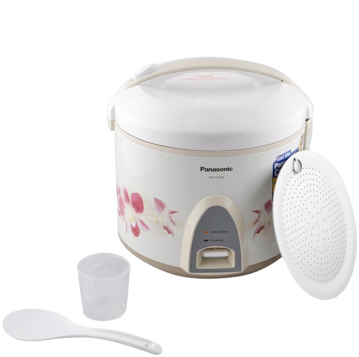 Panasonic SR-KA18A(R) 1.8 Liters Rice Cooker, White | Daraz.com.np