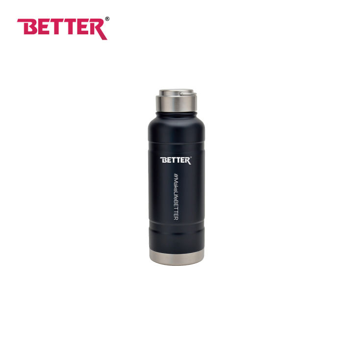 Better Vesper Sports Bottle, 900 ml, Aqua Blue Stainless Steel Vacuum ...