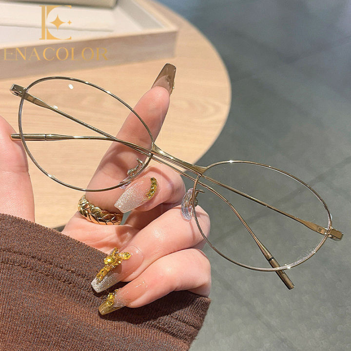 Enacolor Retro Gold Silver Metal Glasses -50 -100 -150 -200 -250 -300 ...