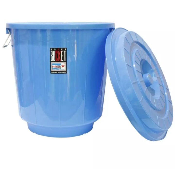 Bagmati Stripe Bucket 25 Liters With Lid | Daraz.com.np