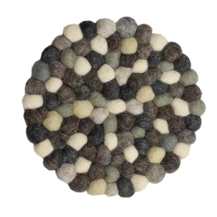 Castello Multicolored Circular Felt Ball Coaster | Daraz.com.np