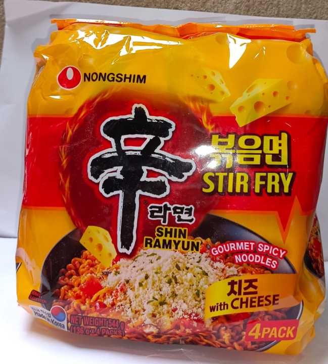 NONGSHIM Shin Ramyun Stir Fry Cheese 136Gm (Pack Of 4) | Daraz.com.np