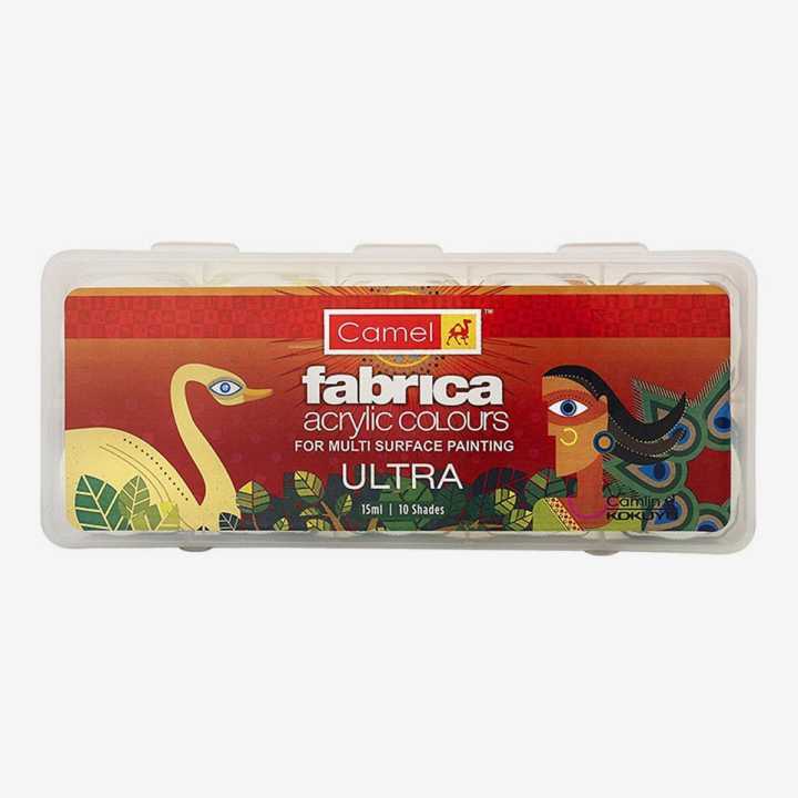 Camel Fabrica Acrylic Fabric Color Set, 15ml, 10 Shades | Daraz.com.np