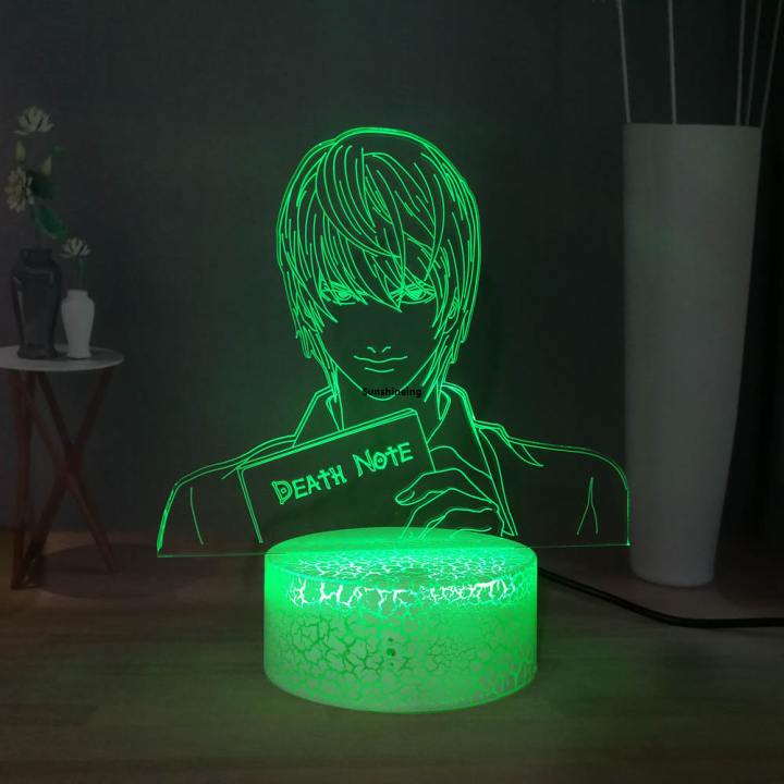 Toys LEDRGB Creative Yagami Notes Death Light 3D Kira Optics Raito Kids ...