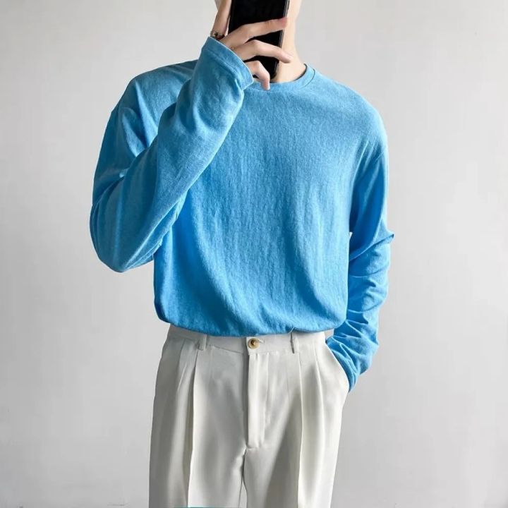 l Instyle Nepal lBasic Plain Cotton Summer Long Sleeve Vest For Men ...