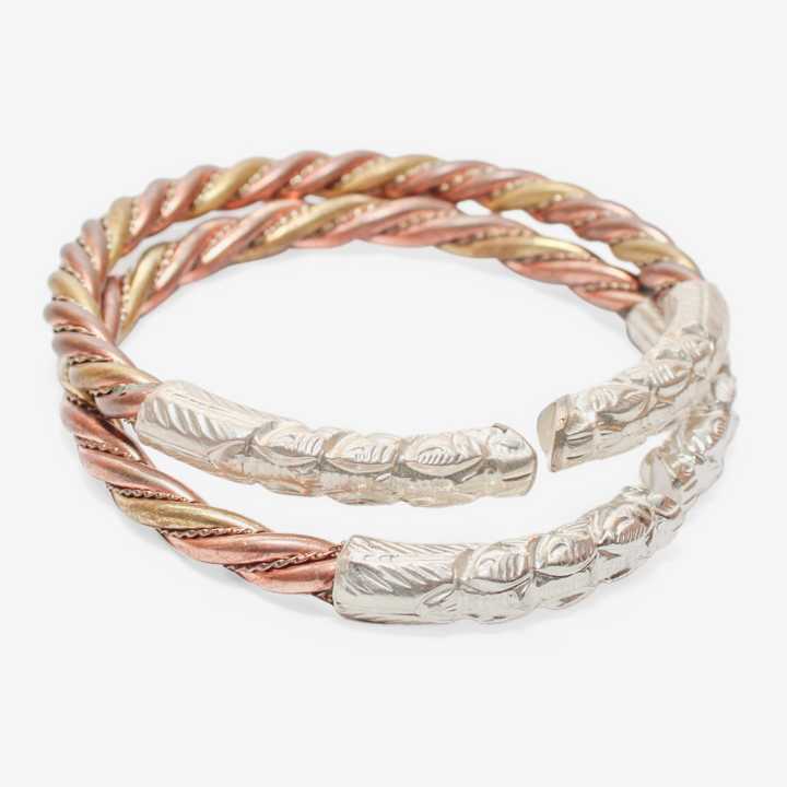 Pure Silver |Panchadhatu Shinkhwa Adjustable Chura/Bangle For Women | 2 ...