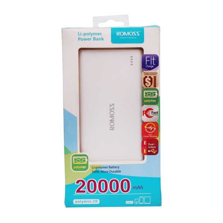 Romoss Li-Polymer Power Bank 20000mAh | Daraz.com.np