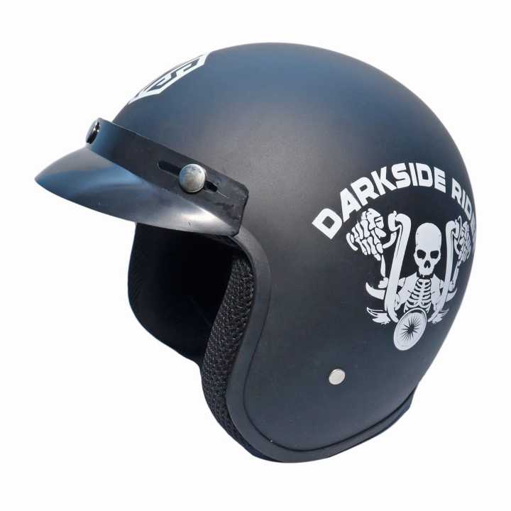Half Helmet Cap Bullet Rider Graphics H11b09 | Daraz.com.np