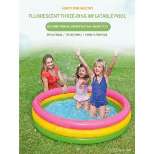 3 Layer Rainbow Color Lintex Baby Swimming Pool | Daraz.com.np