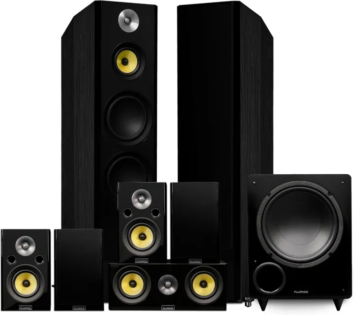 Fluance Signature HiFi Surround Sound Home Theater 7.1 Channel Speaker ...