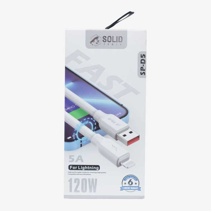 Solid White 5A 120W Lighting Data Cable | Daraz.com.np