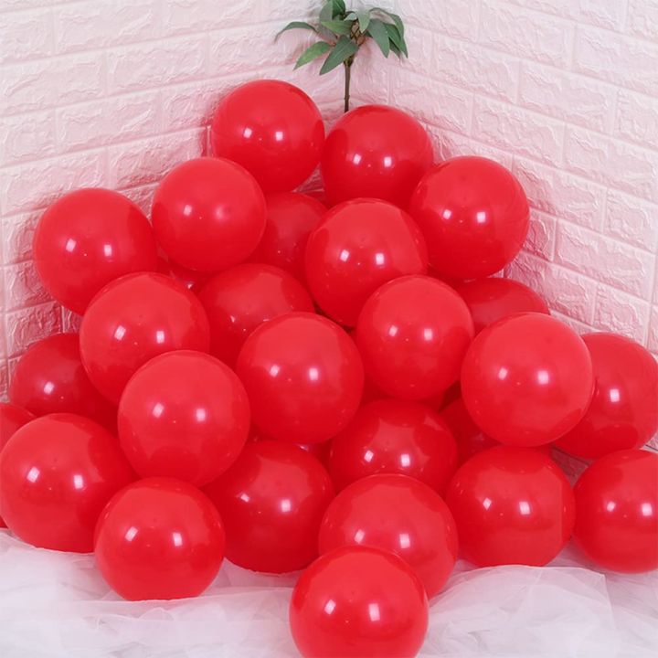 100 Pcs 10 Inch Red Balloons | Daraz.com.np