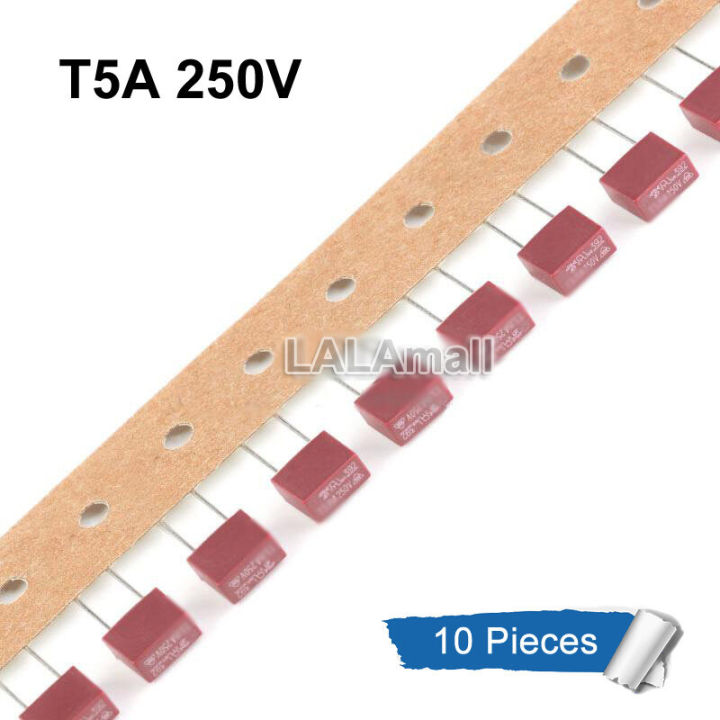 10pcs Square Plastic Fuse T500mA T0.5A T1A T2A T3.15A T4A T5A T6.3A T8A T10A T15A 500mA 0.5A 1A ...