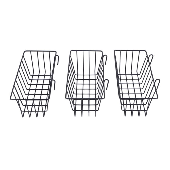 3 Pcs Wall Grid Panel Wire Basket,for Cabinet & Pantry Organization ...