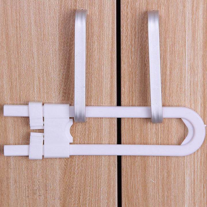 Child Safety Sliding Cabinet Locks (4 Pack) - Baby Proof Knobs Handles ...