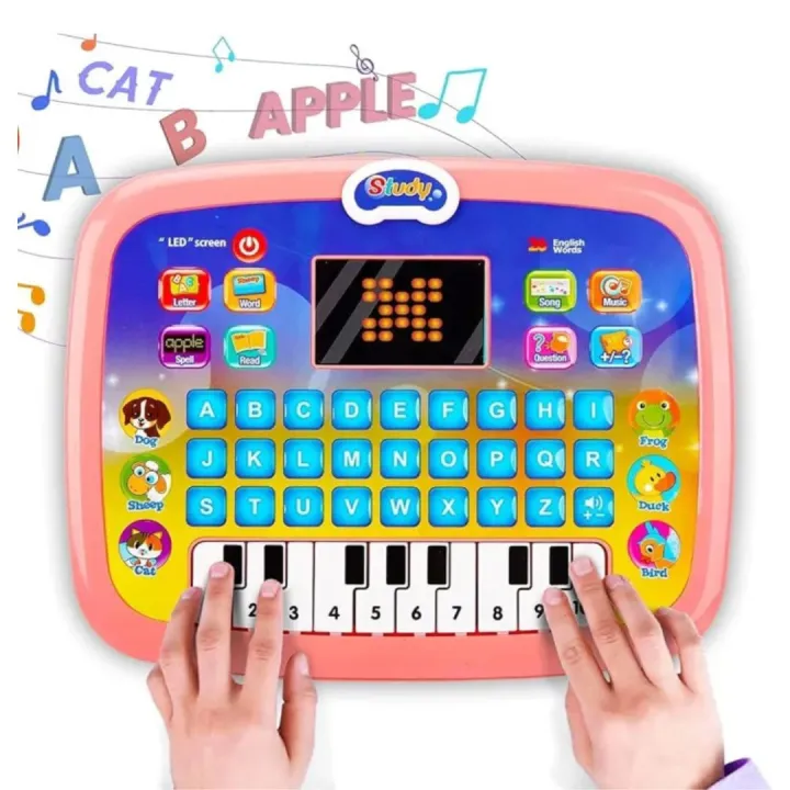 Happy Educational Learning Kids Laptop Computer Notebook with led ...
