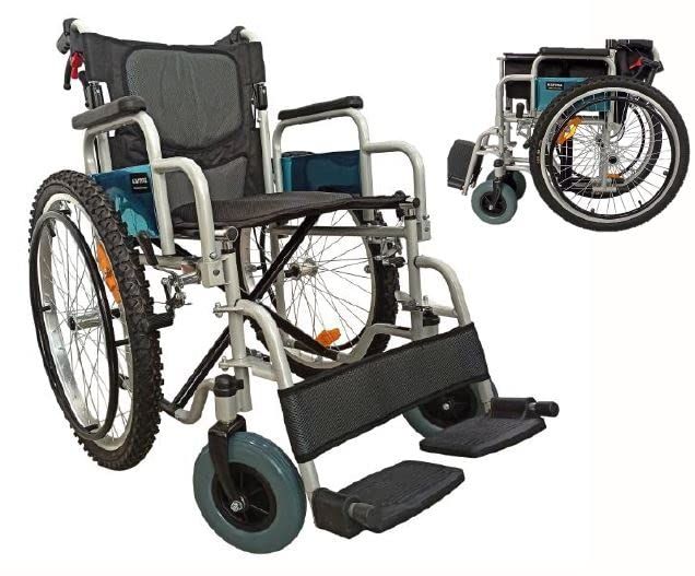 Karma Sunny 9 Foldable Wheelchair| Detachable Rear Wheel | Flip-back ...