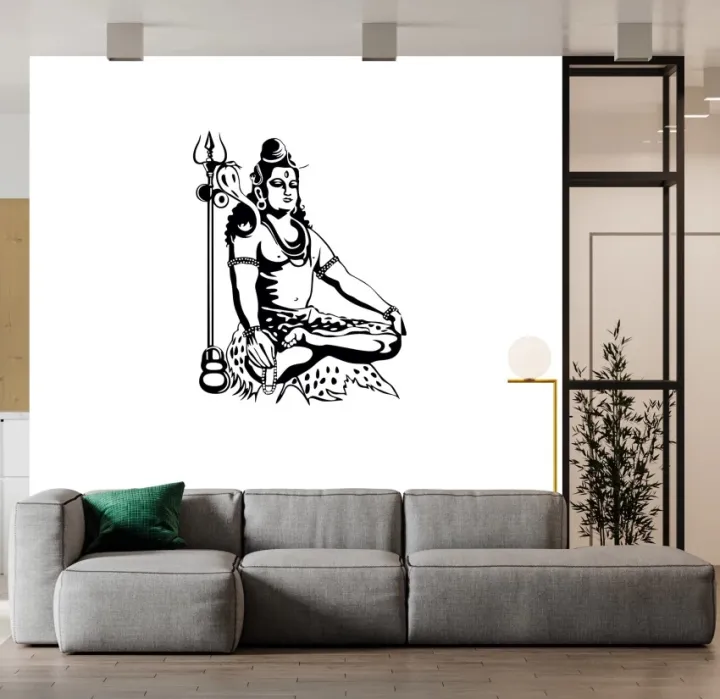 Artsy Home Lord Shiva Wall Sticker 30inch x 24inch | Daraz.com.np