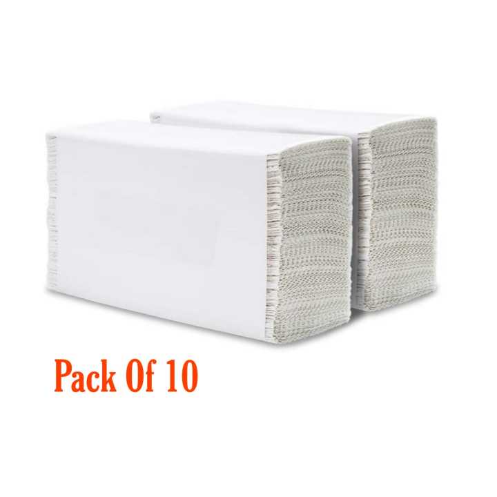 Premium M fold Paper Tower Tissue Paper - Pack Of 10 | Daraz.com.np