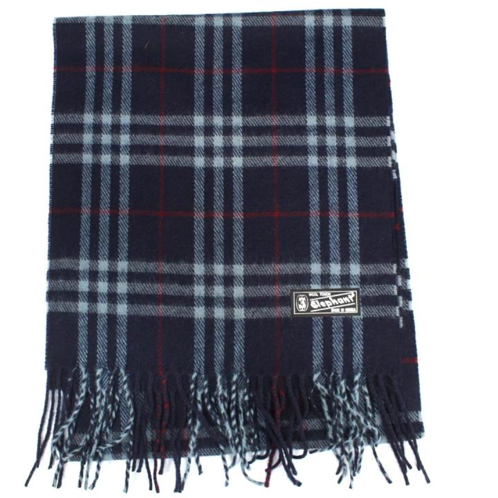 Navy Checkered Print Muffler For Men | Daraz.com.np