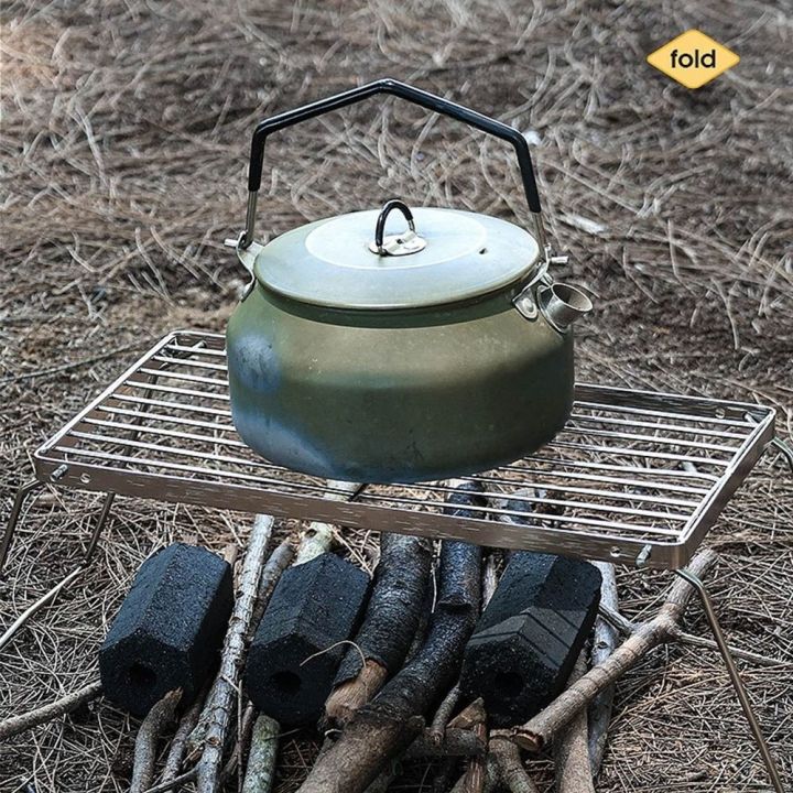 Portable Stainless Steel Foldable Camping Grill Rack Foldable Corrosion ...
