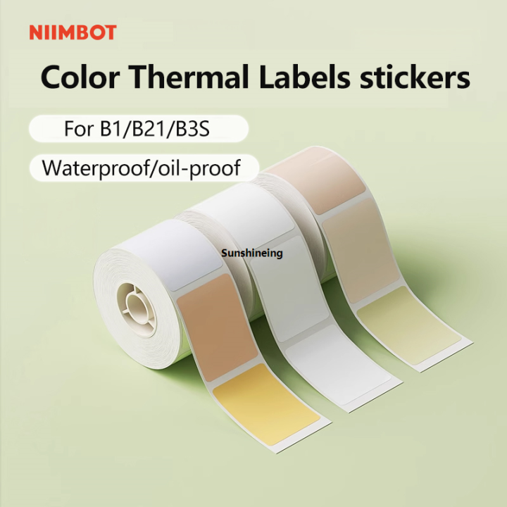 Adhesive Thermal Label Stickers For Niimbot B1/B21/B3S Waterproof ...