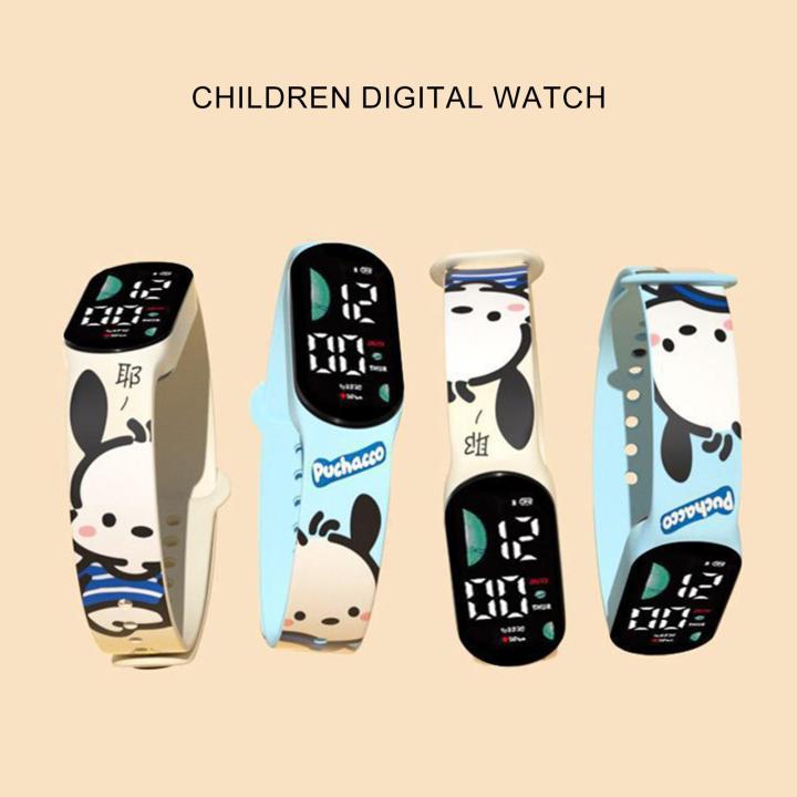 CARAT Soft Silicone Strap Watch Cartoon Dog Print Led Digital Watch for ...