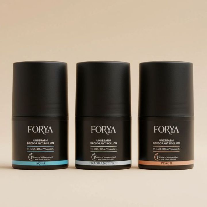 FORYA - Underarm Deodorant Roll On - 40ml [ 5% AHA + BHA + Vitamin C ...