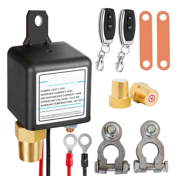 12V 200A Universal Battery Switch Wireless Remote Control Disconnect ...