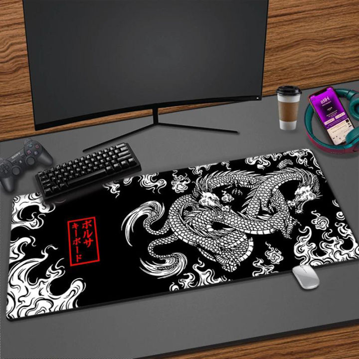 MANYOU Japanese Dragon Large Gaming Mousepad XXL Keyboard Gamer Mouse ...