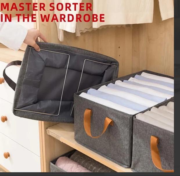 ( pack Of 3 ) Clothes Storage Box Foldable Wardrobe Organizer and ...