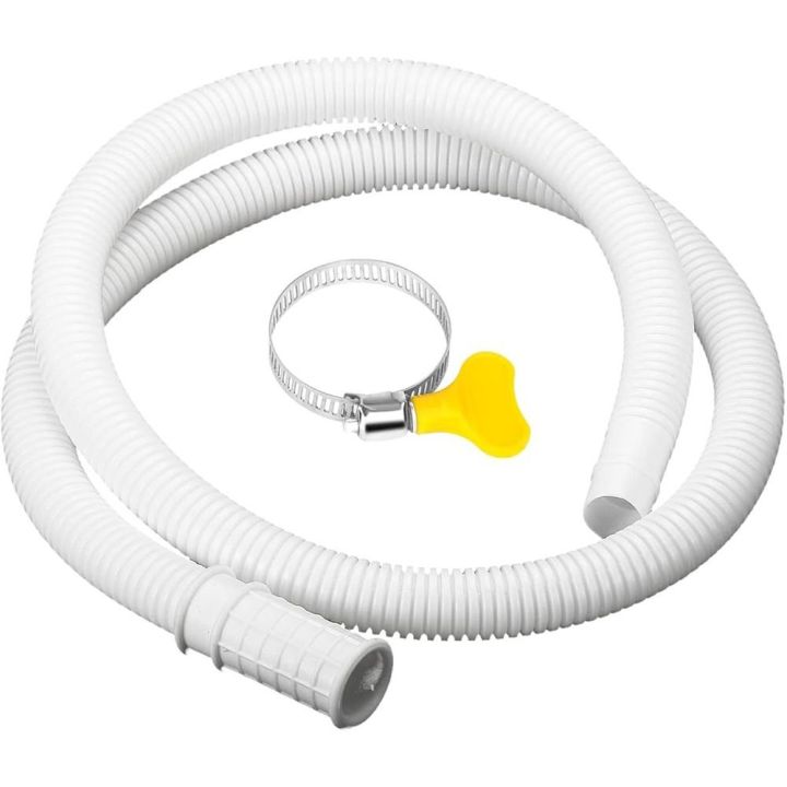 New Plastic Air Conditioner Drain Hose White 1-5M Washing Machine Tube ...